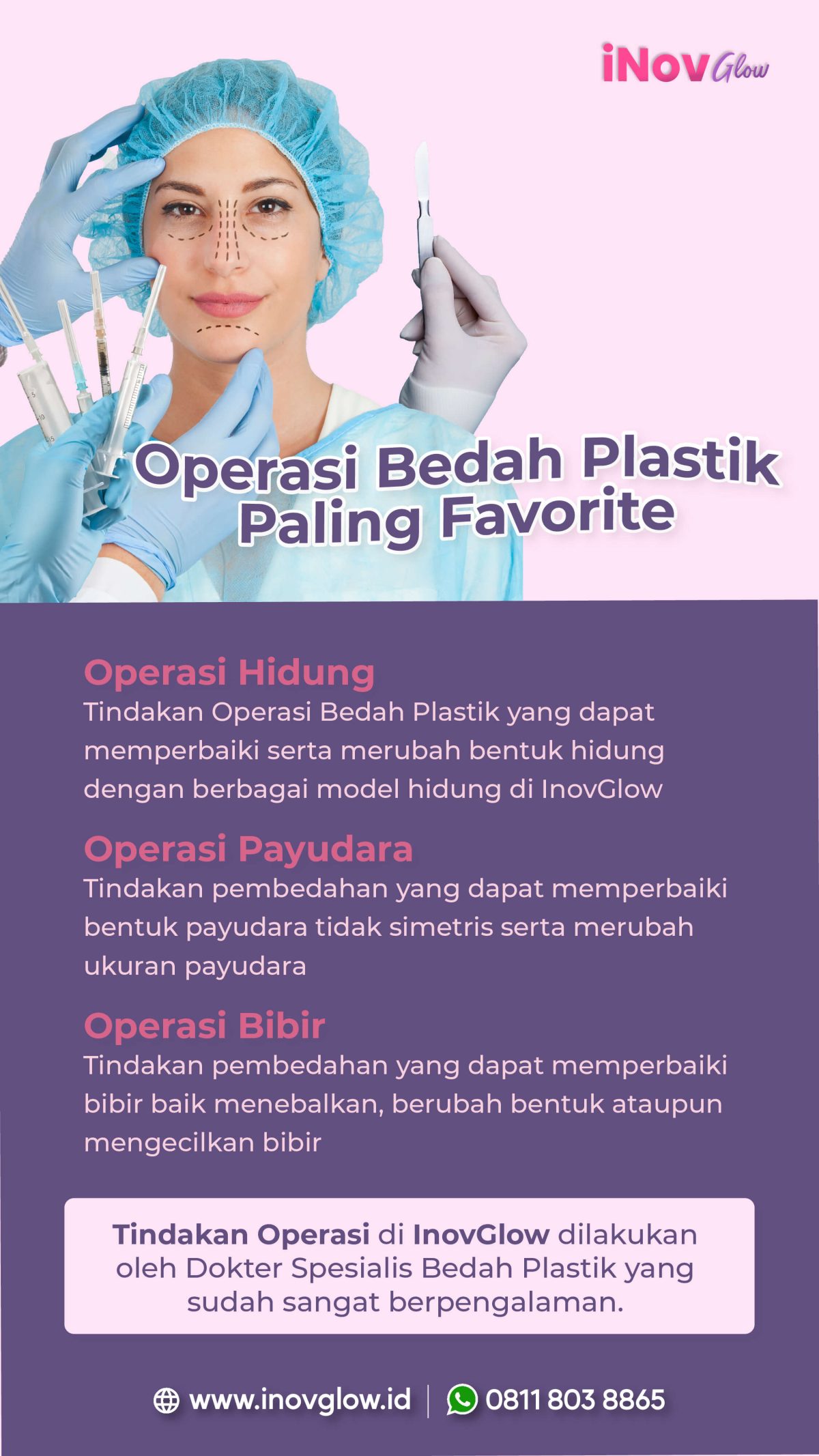 FAKTA MENARIK TENTANG OPERASI PLASTIK - iNOV GLOW